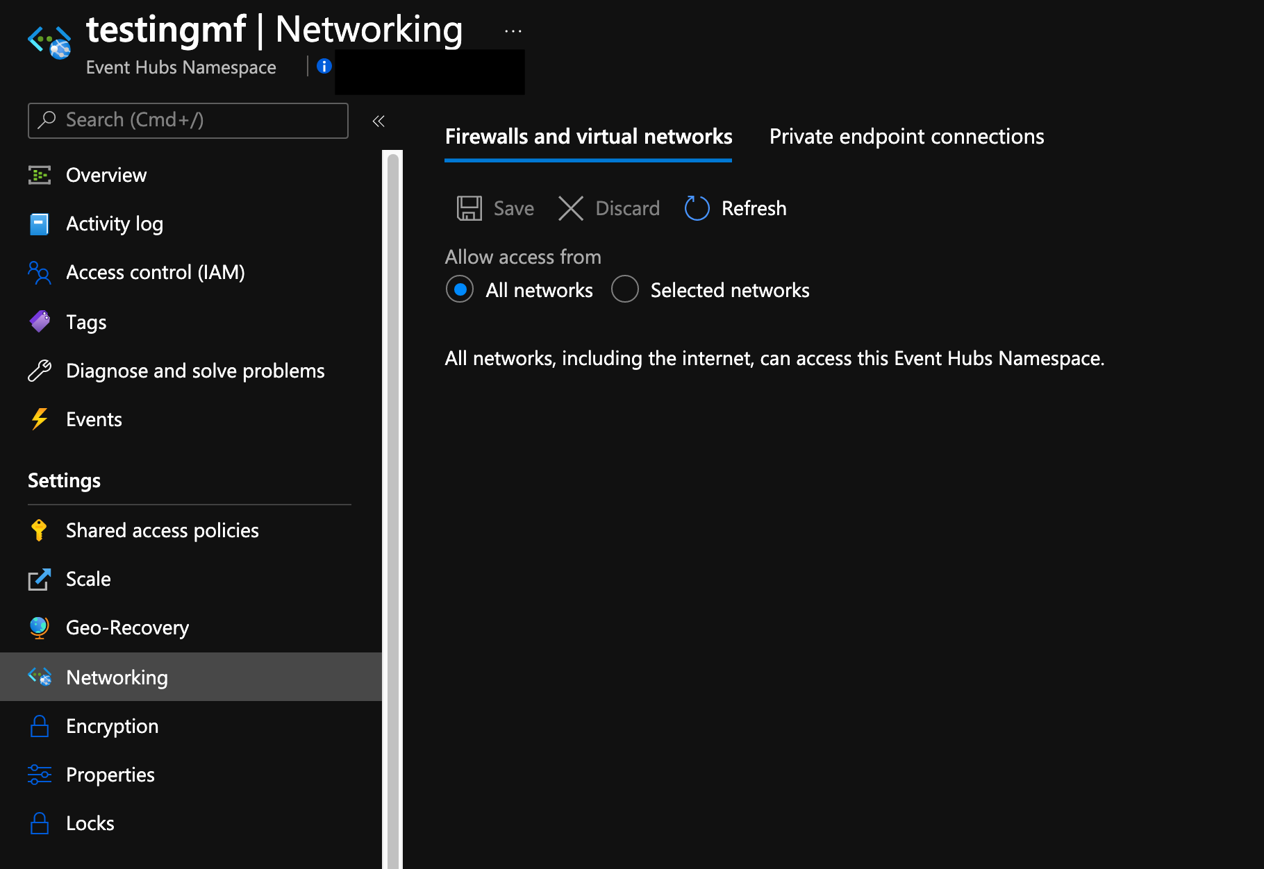 Behavior of Azure Event Hub Network Security Controls | Journey Of The Geek