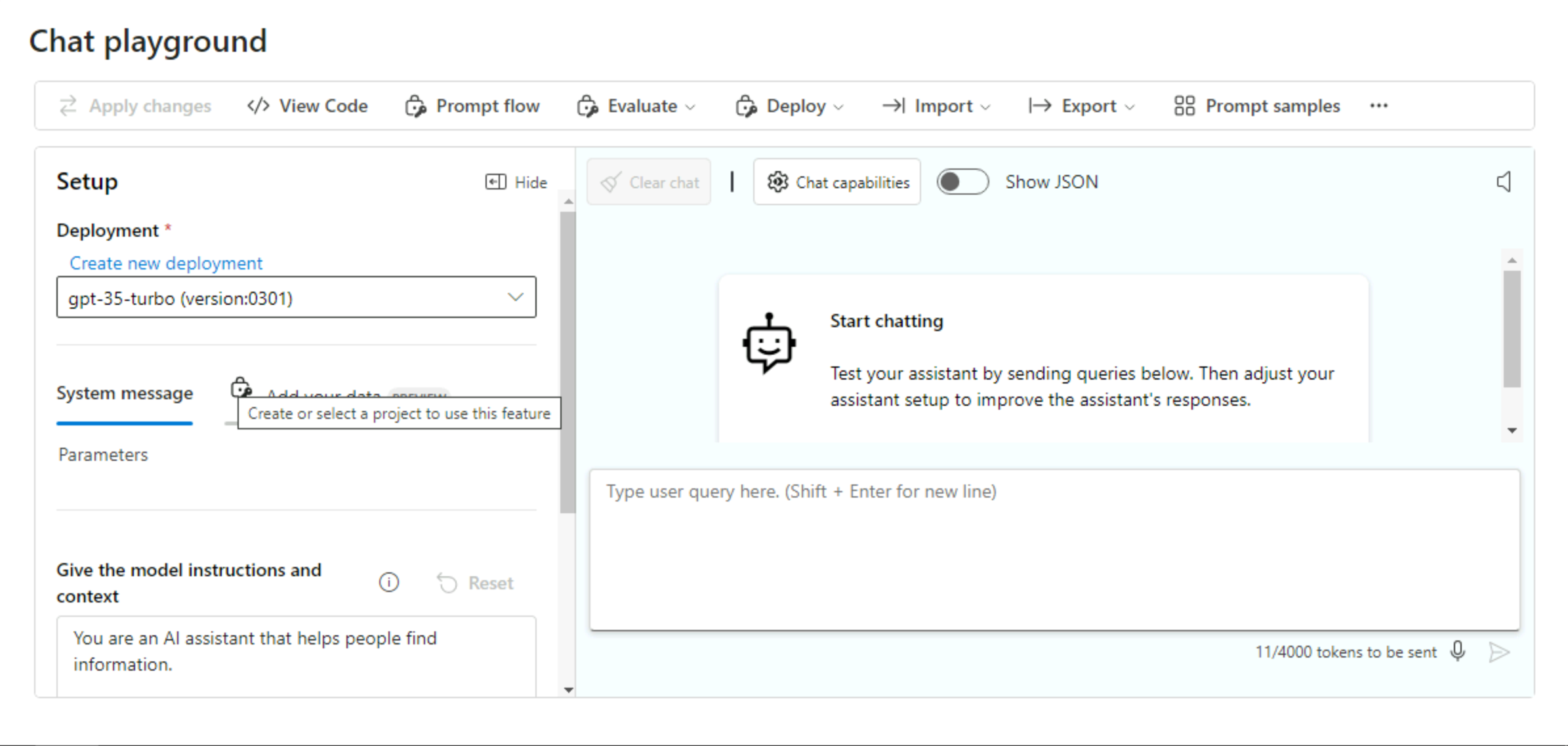 Azure AI Studio – Chat Playground and API Management | Journey Of The Geek